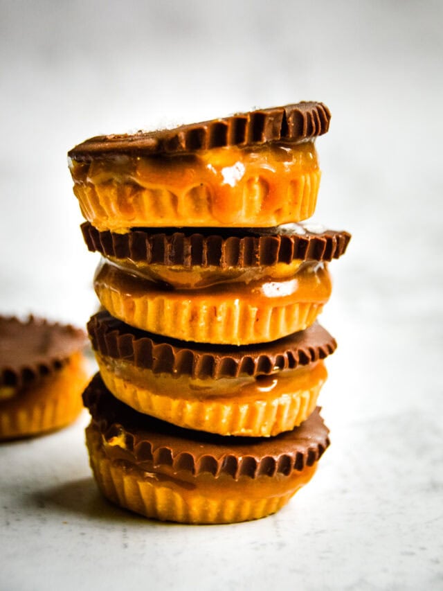The Best Vegan Peanut Butter Caramel Cups! » Kay's Clean Eats