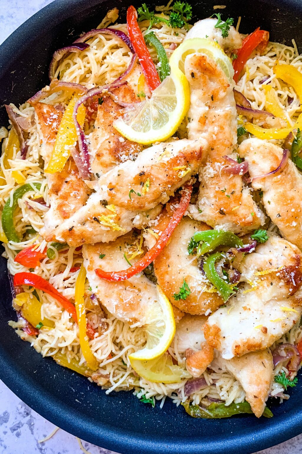Easy Chicken Scampi Pasta | Kay's Clean Eats {WEEKNIGHT MEAL}