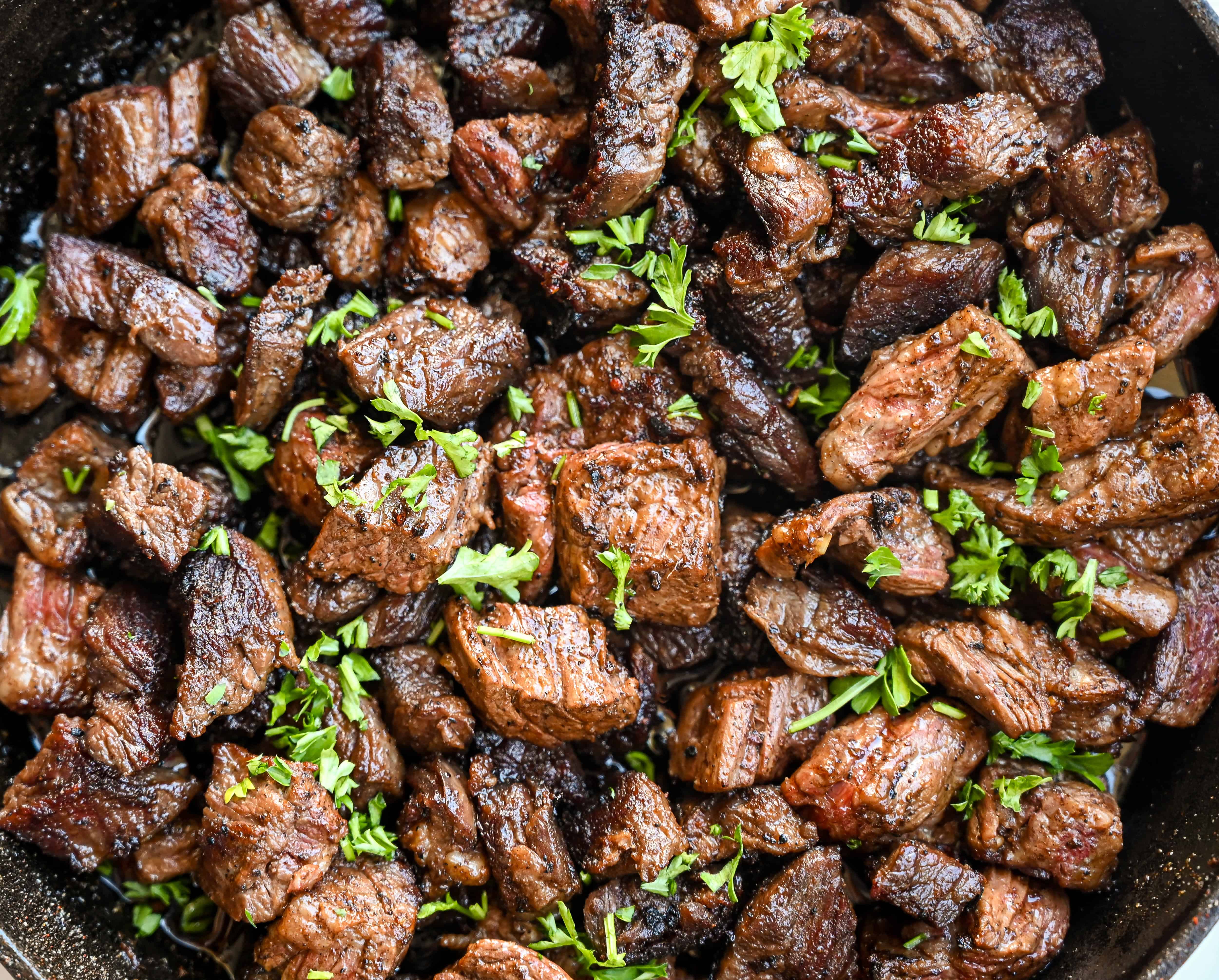 Garlic Butter Steak Bites and Potatoes (Easy One-Pan Dinner)