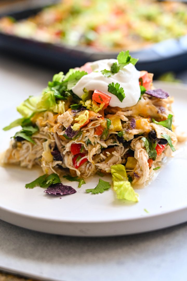 High Protein Chicken Taco Casserole (Athlete-Approved, Family-Friendly ...